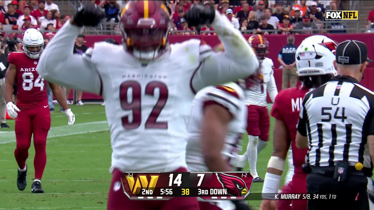 Washington Commanders defensive end Dorance Armstrong boosts his 2024 ...