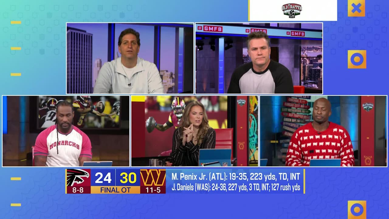 'GMFB' reacts to Atlanta Falcons-Washington Commanders Week 17 overtime ...