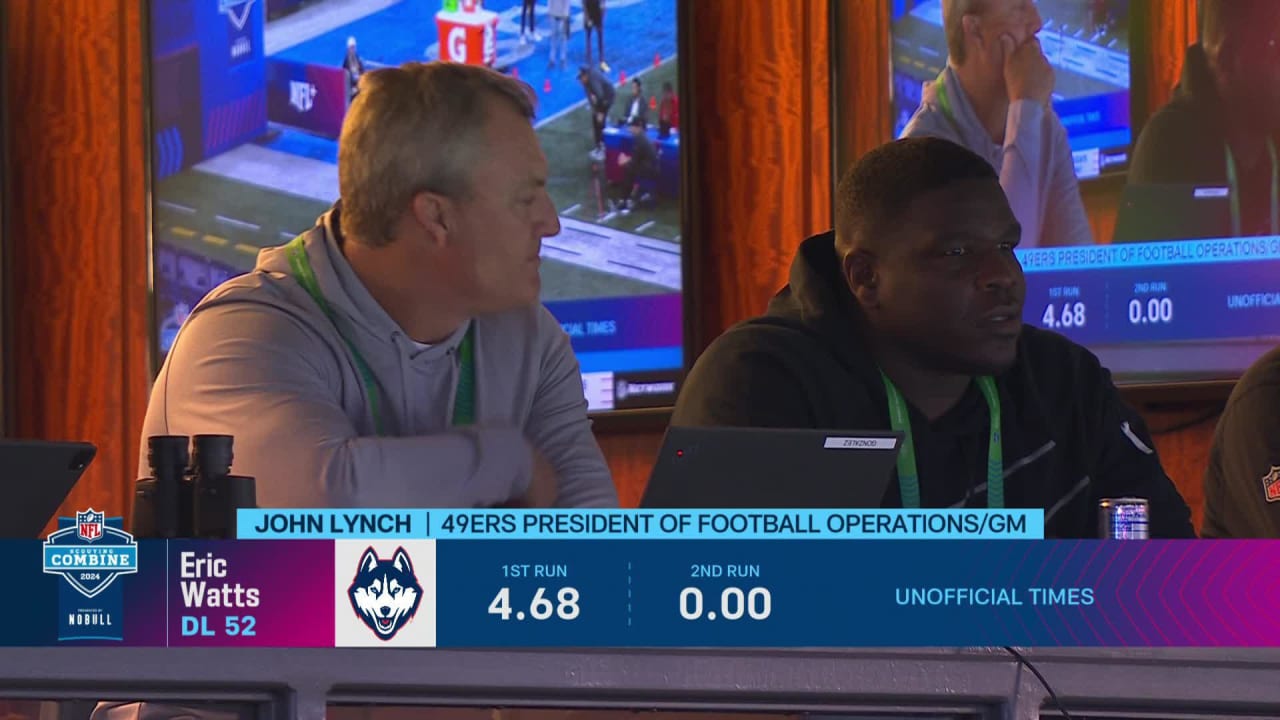 Defensive end Eric Watts runs official 4.67-second 40-yard dash at 2024 ...