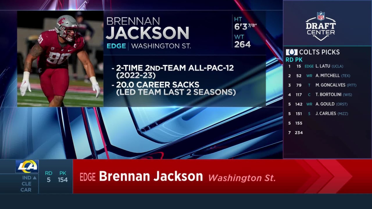 Los Angeles Rams select defensive end Brennan Jackson with No. 154 pick ...