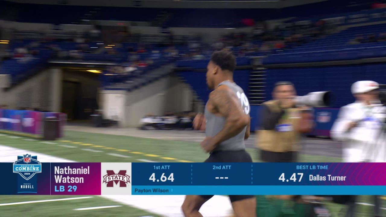 Linebacker Nathaniel Watson runs official 4.63-second 40-yard dash at ...