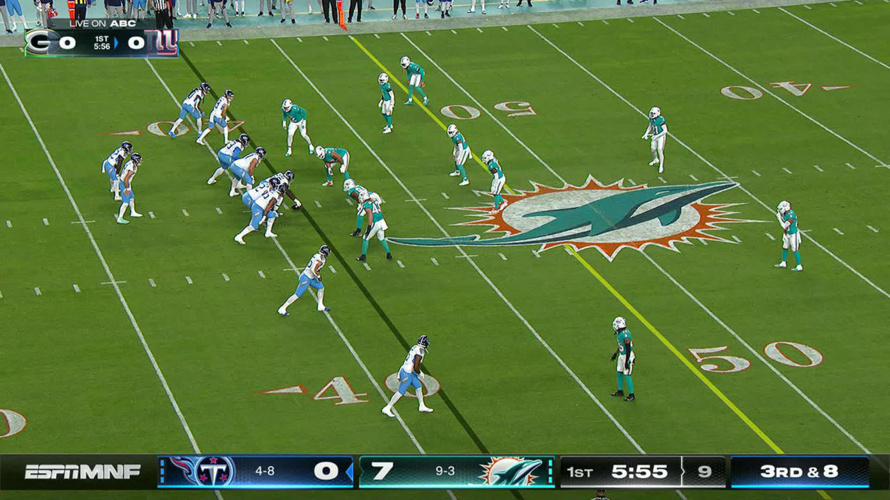 Miami Dolphins defensive lineman Christian Wilkins lassos Tennessee Titans quarterback Will ...