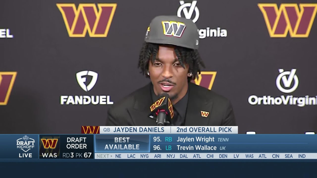 Quarterback Jayden Daniels shares his impressions of Washington Commanders | 'NFL Draft Kickoff'