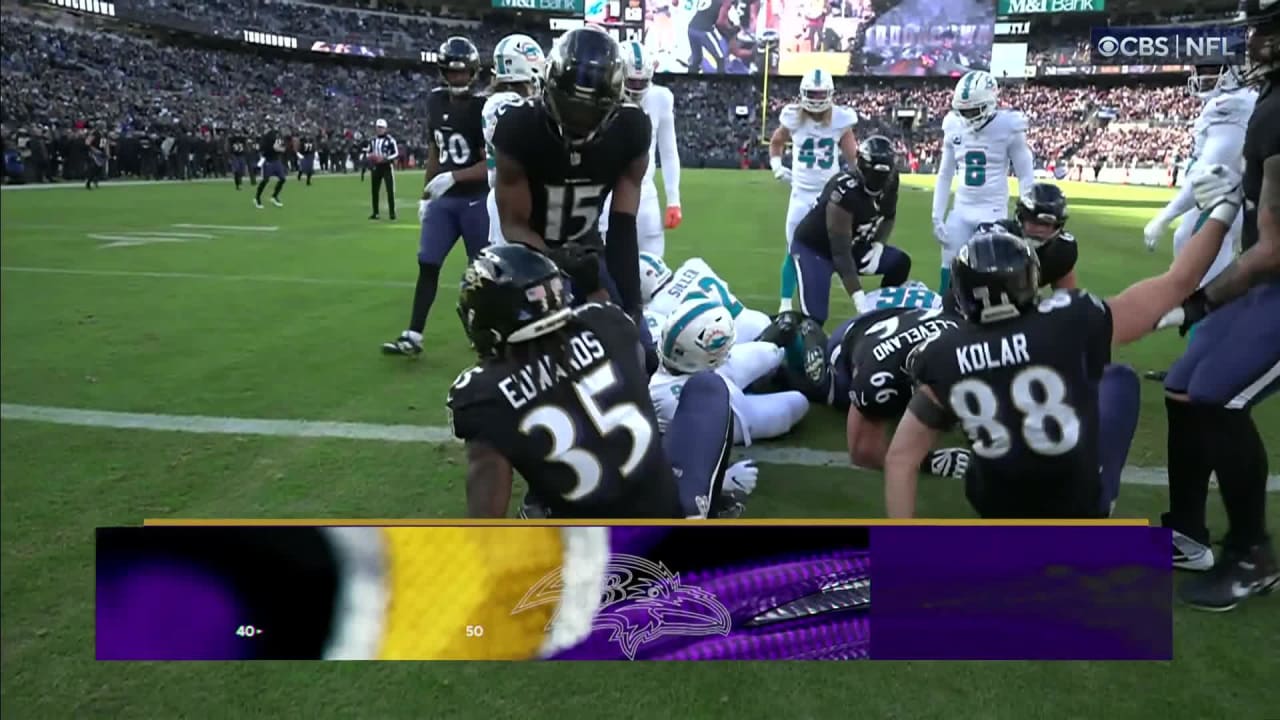 Baltimore Ravens running back Gus Edwards thumps in 1-yard TD with ease