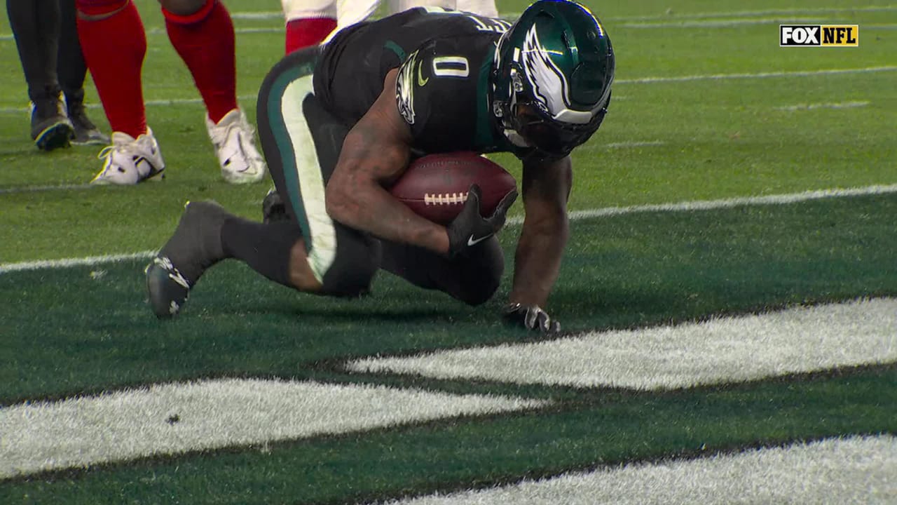 Philadelphia Eagles running back D'Andre Swift's fifth TD run of '23 ...
