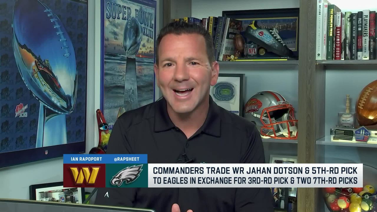 NFL Network's Ian Rapoport breaks down wide receiver Jahan Dotson trade ...