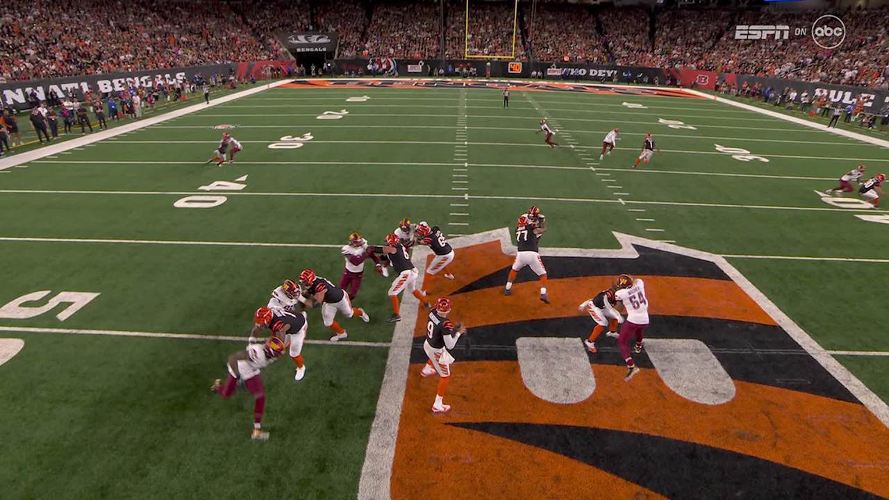 Cincinnati Bengals wide receiver Tee Higgins first catch of the season ...