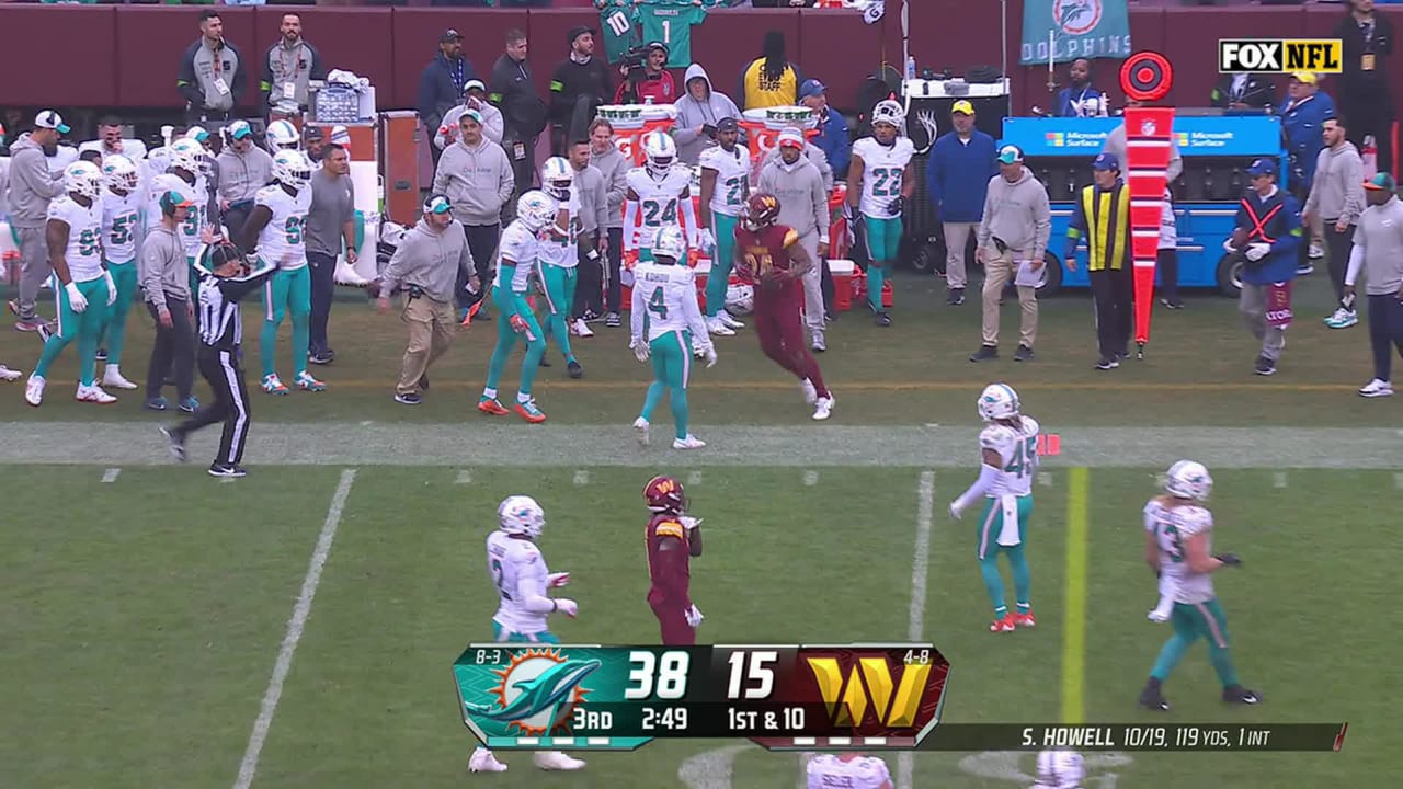 Miami Dolphins cornerback Jalen Ramsey's hit-stick tackle on Washington ...