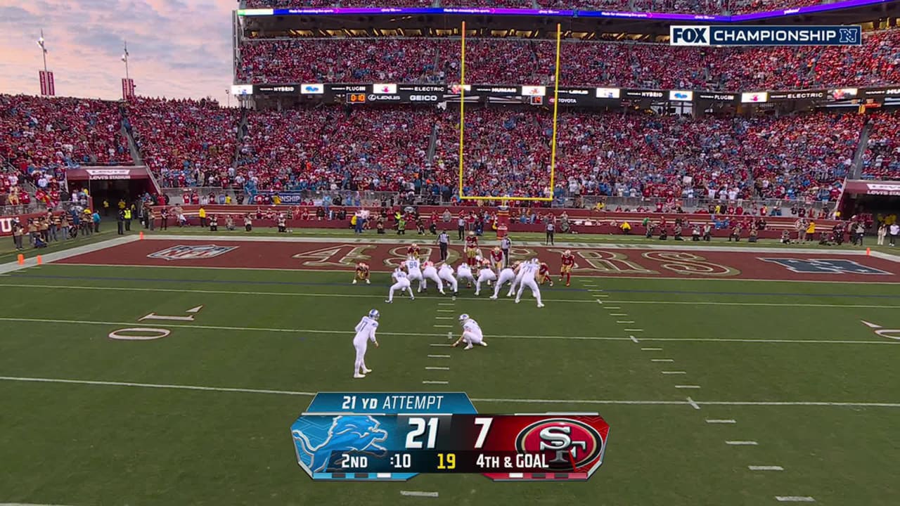 Detroit Lions kicker Mike Badgley's 21-yard FG extends Lions' lead to ...