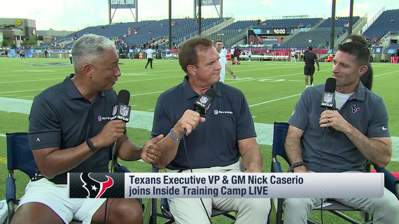 Houston Texans general manager Nick Caserio talks building off team's success from 2023 season ...