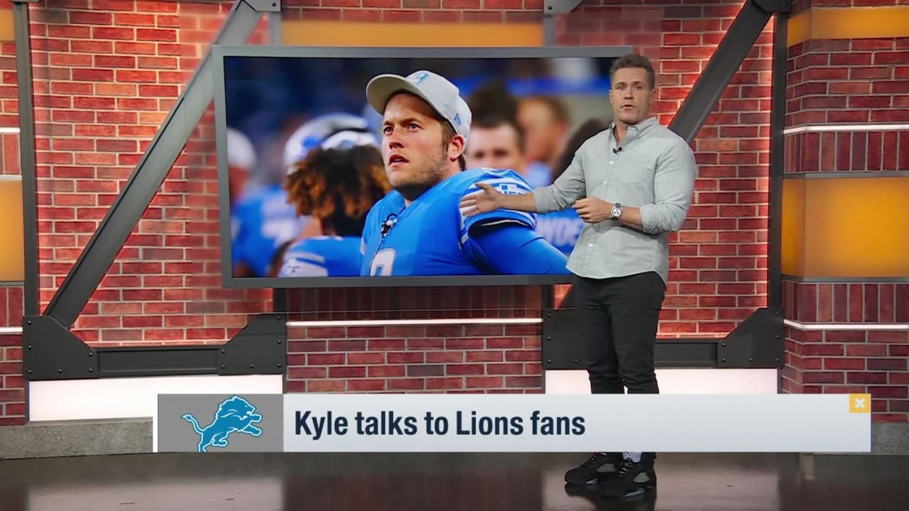 NFL Network's Kyle Brandt talks to Lions fans ahead of playoff game vs. Los Angeles Rams