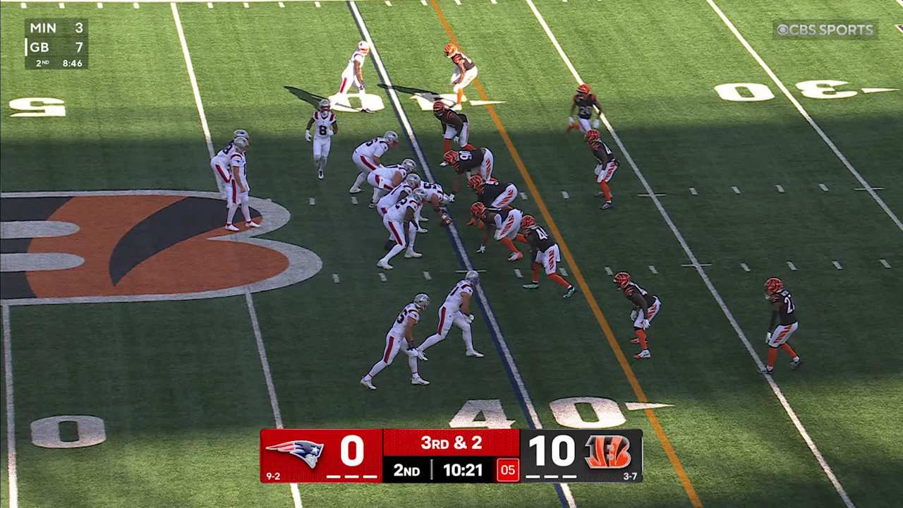 New England Patriots quarterback Drake Maye's third-down dart finds ...