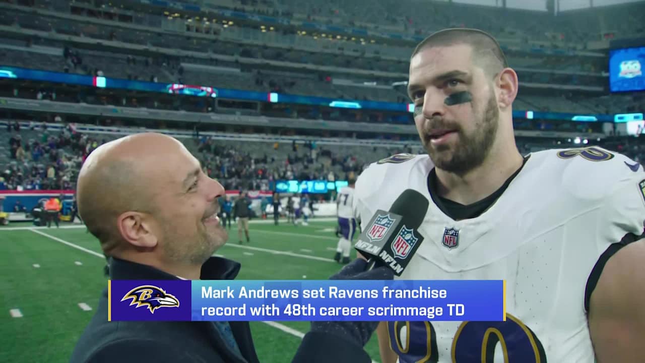 Tight end Mark Andrews on setting Baltimore Ravens franchise record in ...