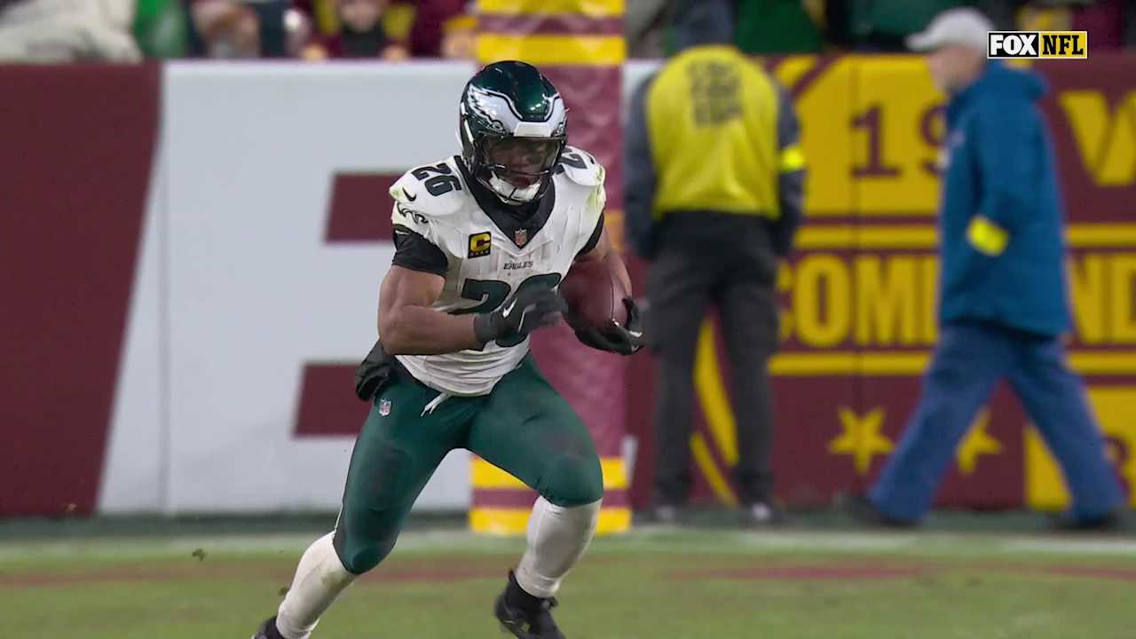 Philadelphia Eagles running back Saquon Barkley's best plays from 132-yard game vs. Washington ...