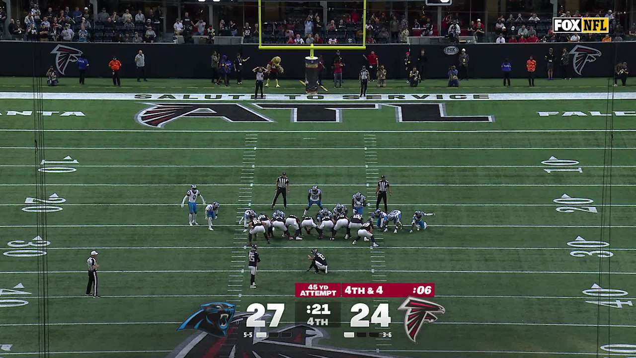 Atlanta Falcons kicker Zane Gonzalez ties the game 27-27 with late ...
