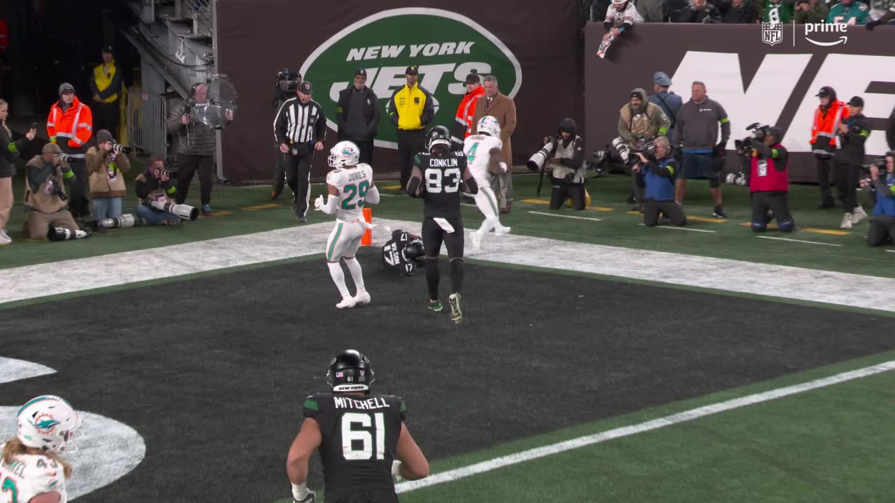 New York Jets quarterback Tim Boyle's 1-yard TD pass to Jets wide ...