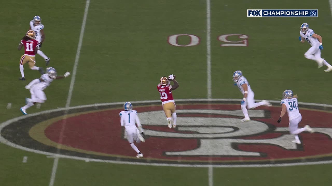 San Francisco 49ers quarterback Brock Purdy's first pass of second half ...