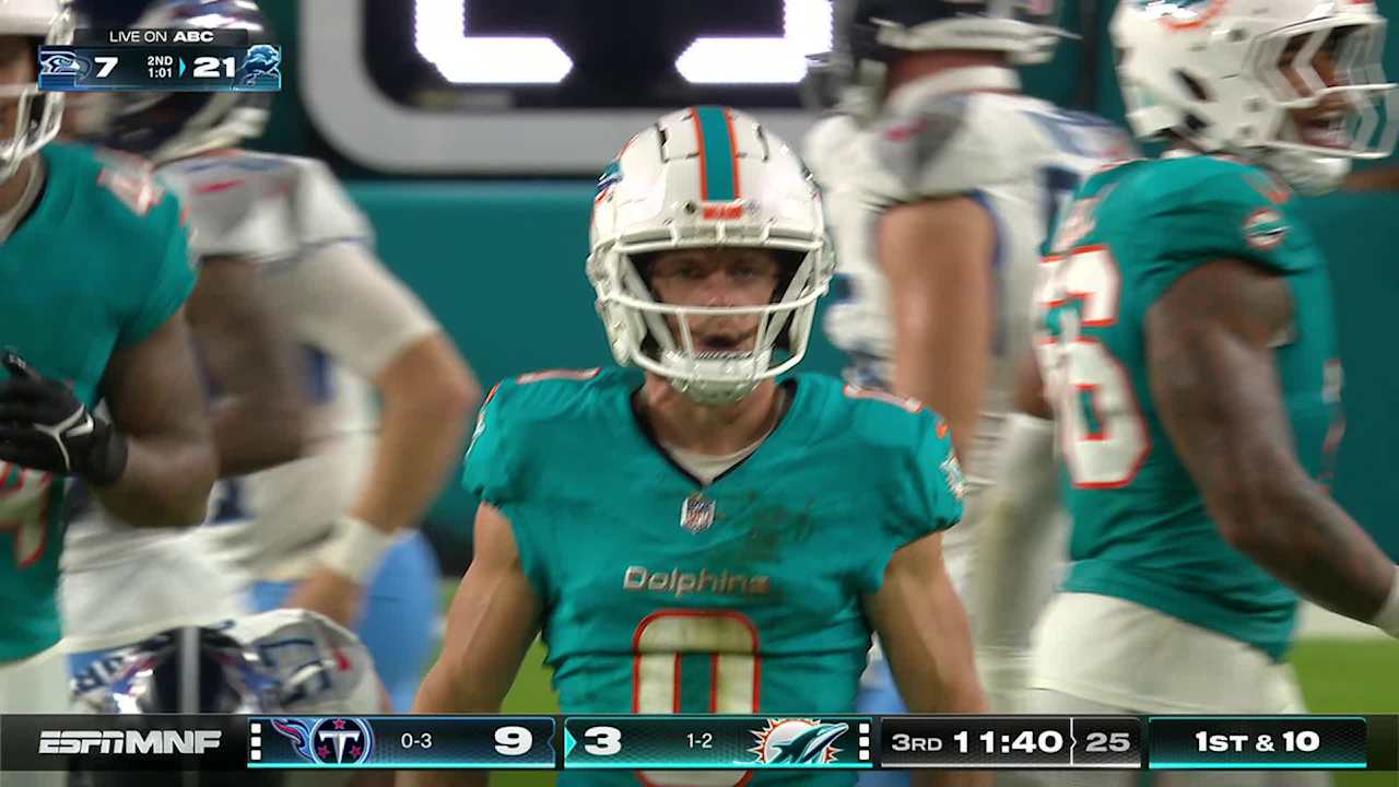 Miami Dolphins wide receiver Braxton Berrios' 64-yard punt return ...