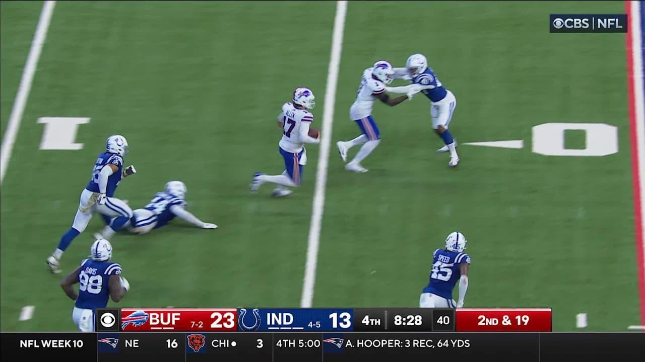 Buffalo Bills quarterback Josh Allen's 21-yard scramble against the ...