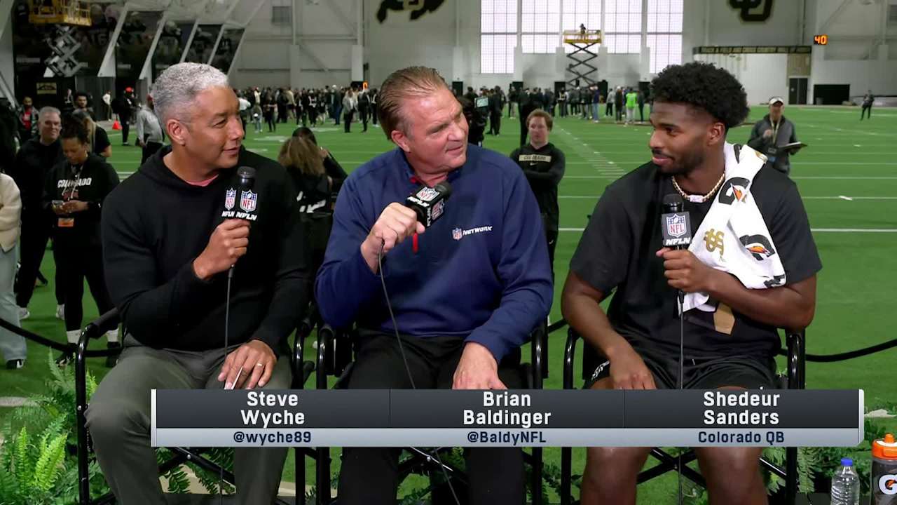 Quarterback prospect Shedeur Sanders recaps his pro day with Chief ...