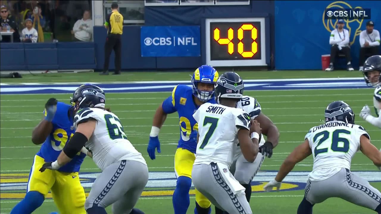 Seattle Seahawks quarterback Geno Smith's pass soars into the ...