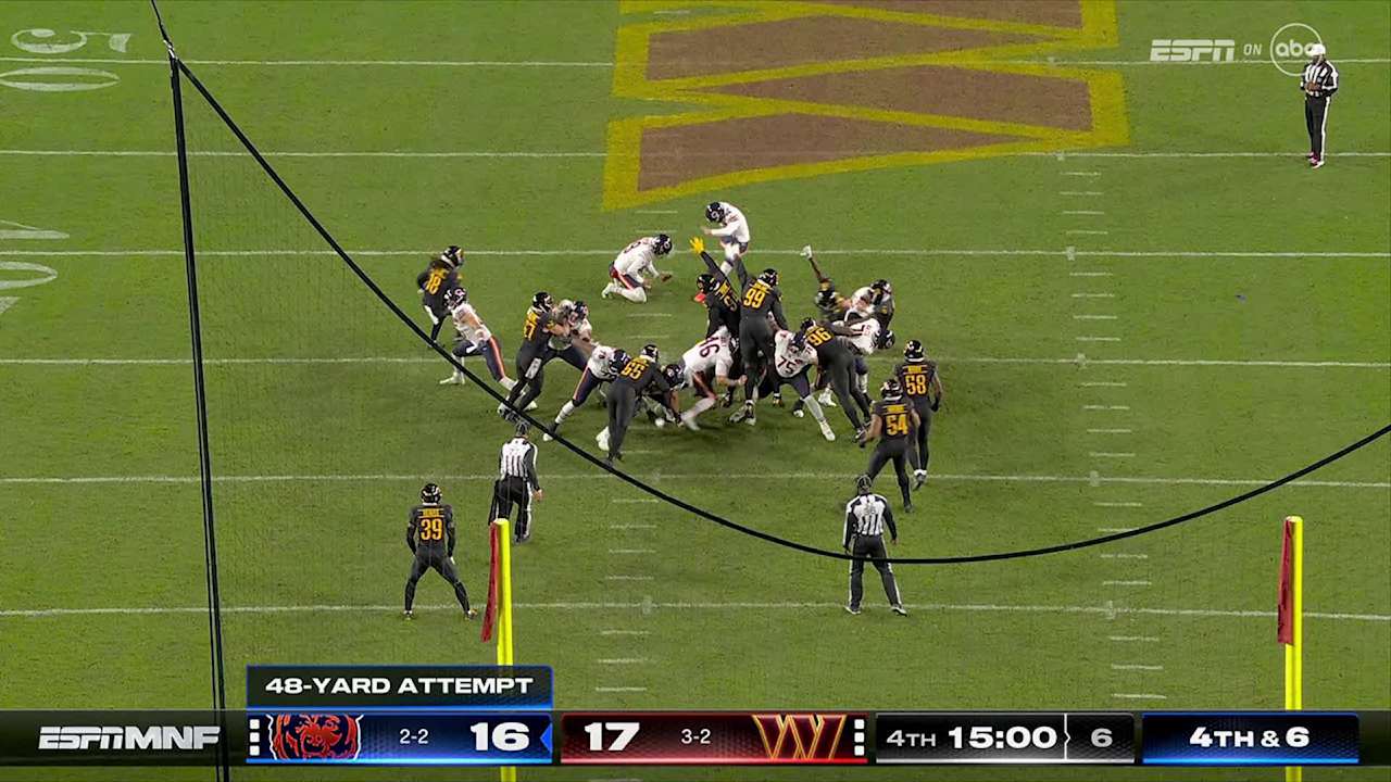 Can't-Miss Play: Blocked field goal! Washington Commanders stuff ...
