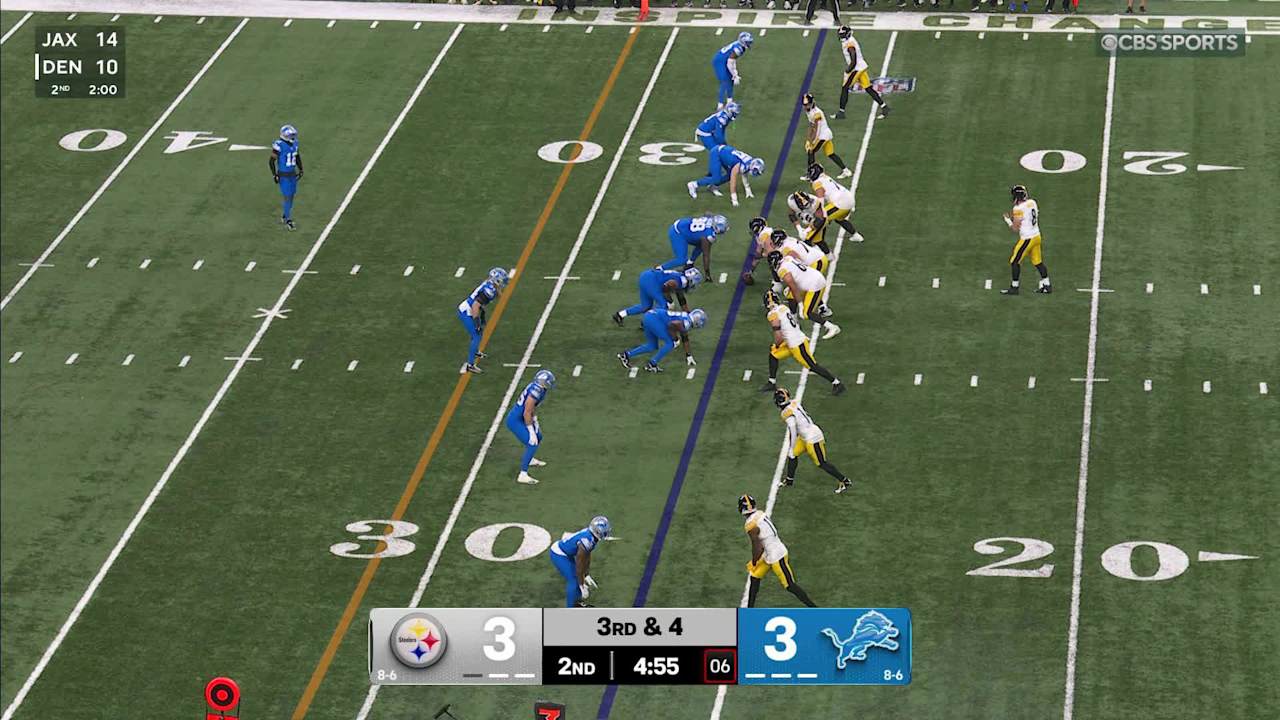 Detroit Lions edge rusher Aidan Hutchinson beats two blockers to bag ...