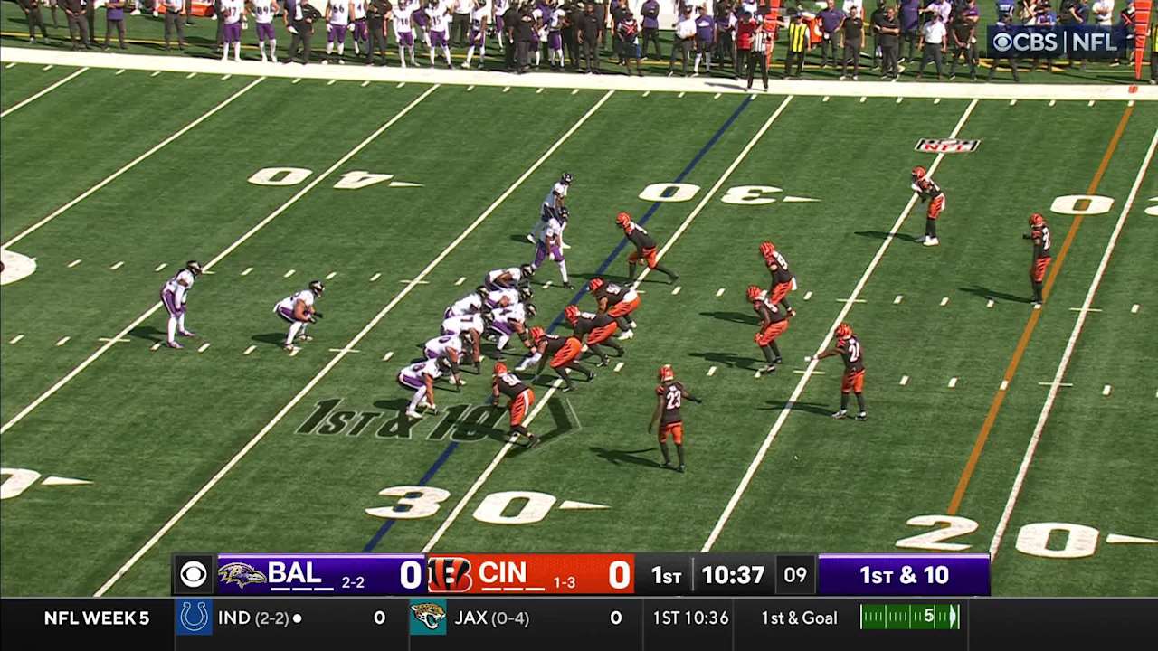 Baltimore Ravens quarterback Lamar Jackson's deep strike to wide ...