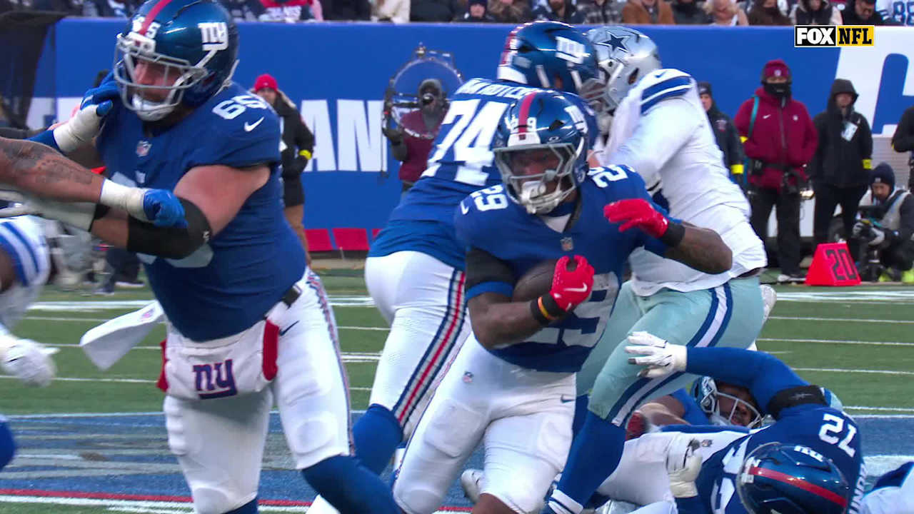 New York Giants running back Tyrone Tracy Jr.'s best runs from 159 ...