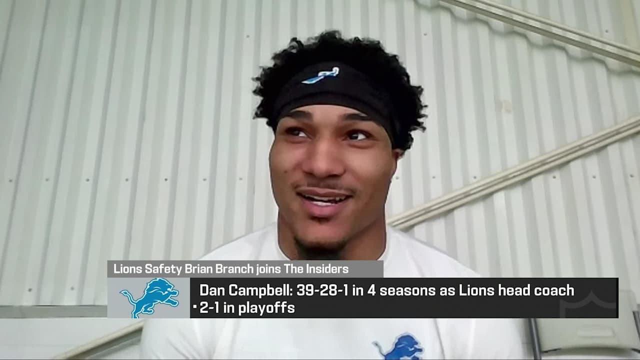 Detroit Lions safety Brian Branch joins 'The Insiders' prior to playoff ...