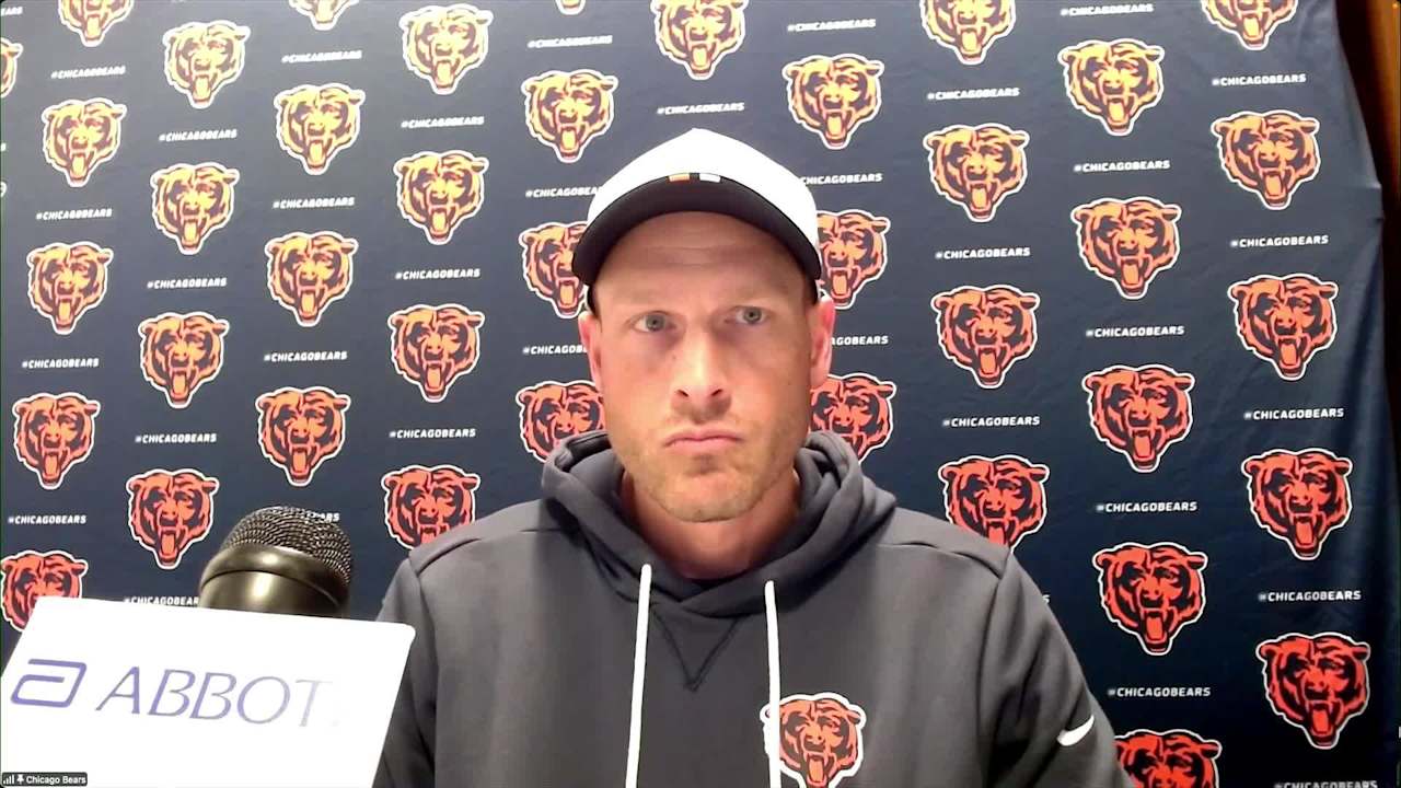 Chicago Bears head coach Ben Johnson on quarterback Caleb Williams ...