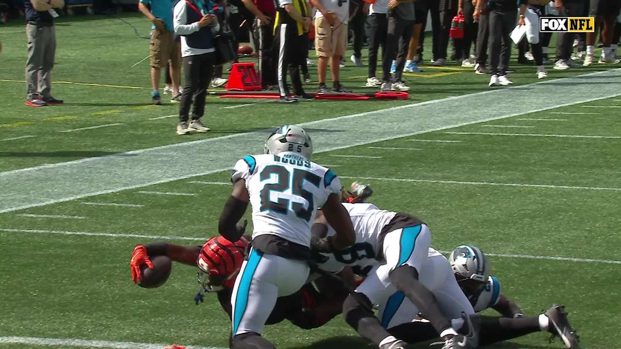 Cincinnati Bengals running back Zack Moss maintains balance and scores ...