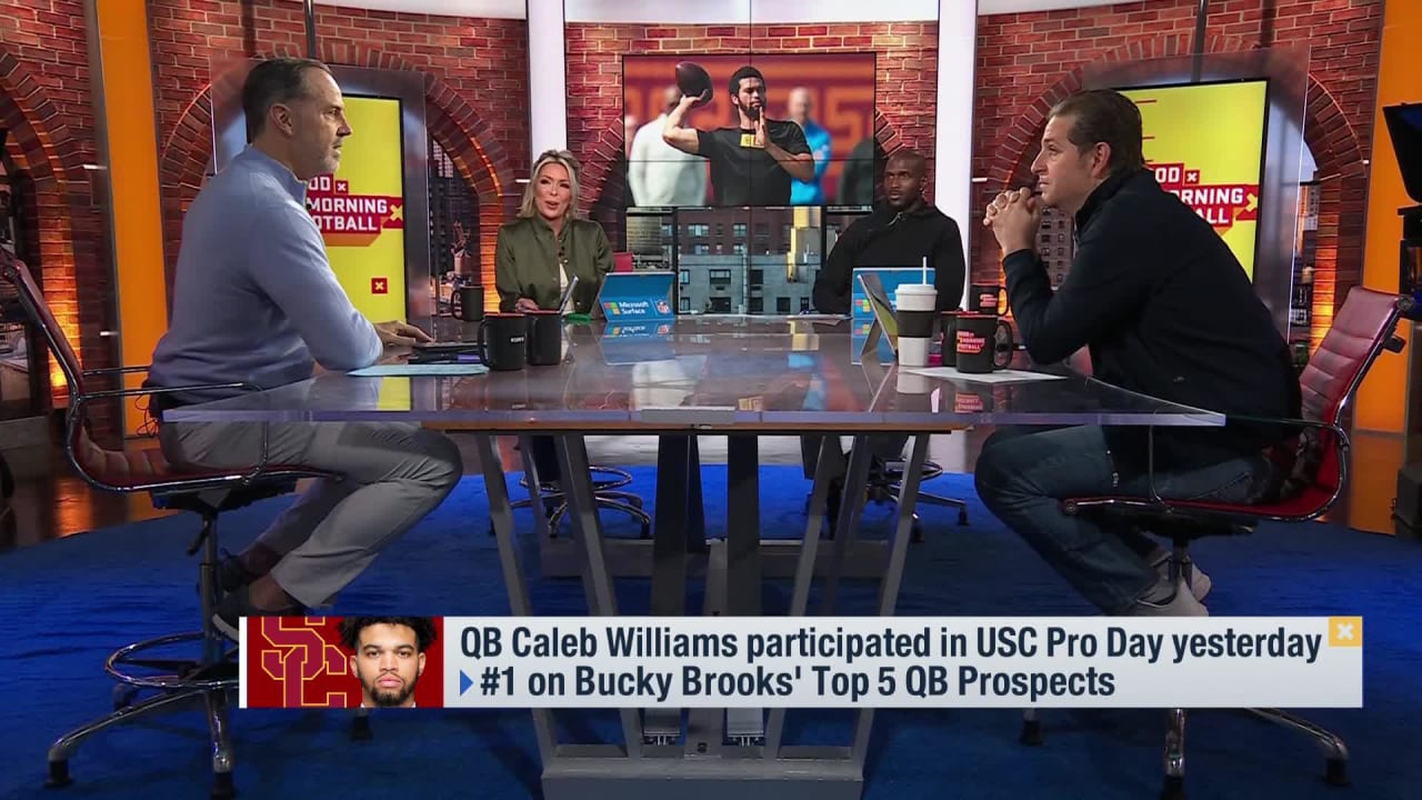 'GMFB' reacts to QB Caleb Williams participation in USC Pro Day yesterday