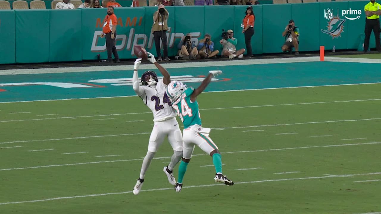 Baltimore Ravens rookie safety Malaki Starks notches his first career ...