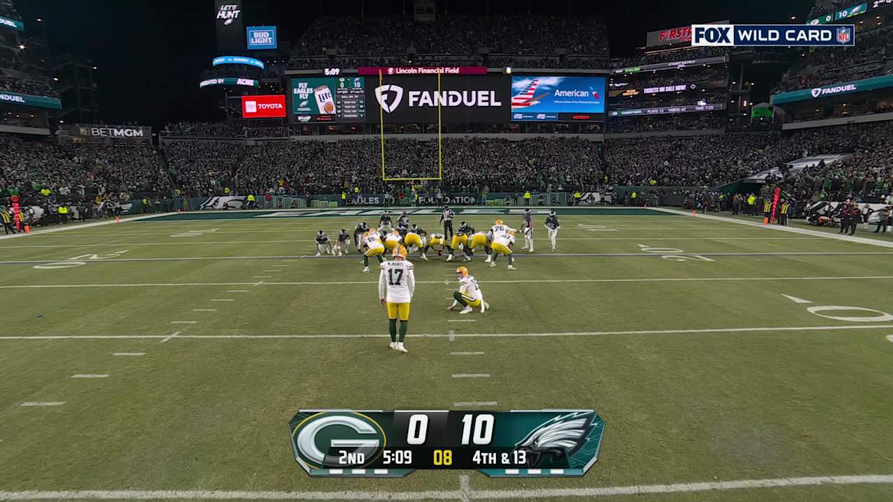 Green Bay Packers kicker Brandon McManus' first career missed field ...