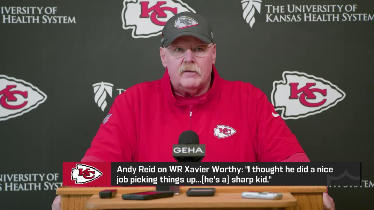 Kansas City Chiefs head coach Andy Reid: 'I thought he (Xavier Worthy ...