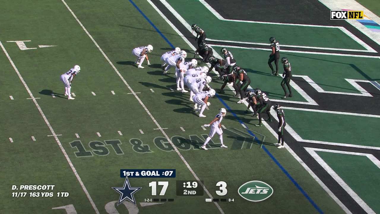Dallas Cowboys tight end Jake Ferguson all alone on goal line TD before ...