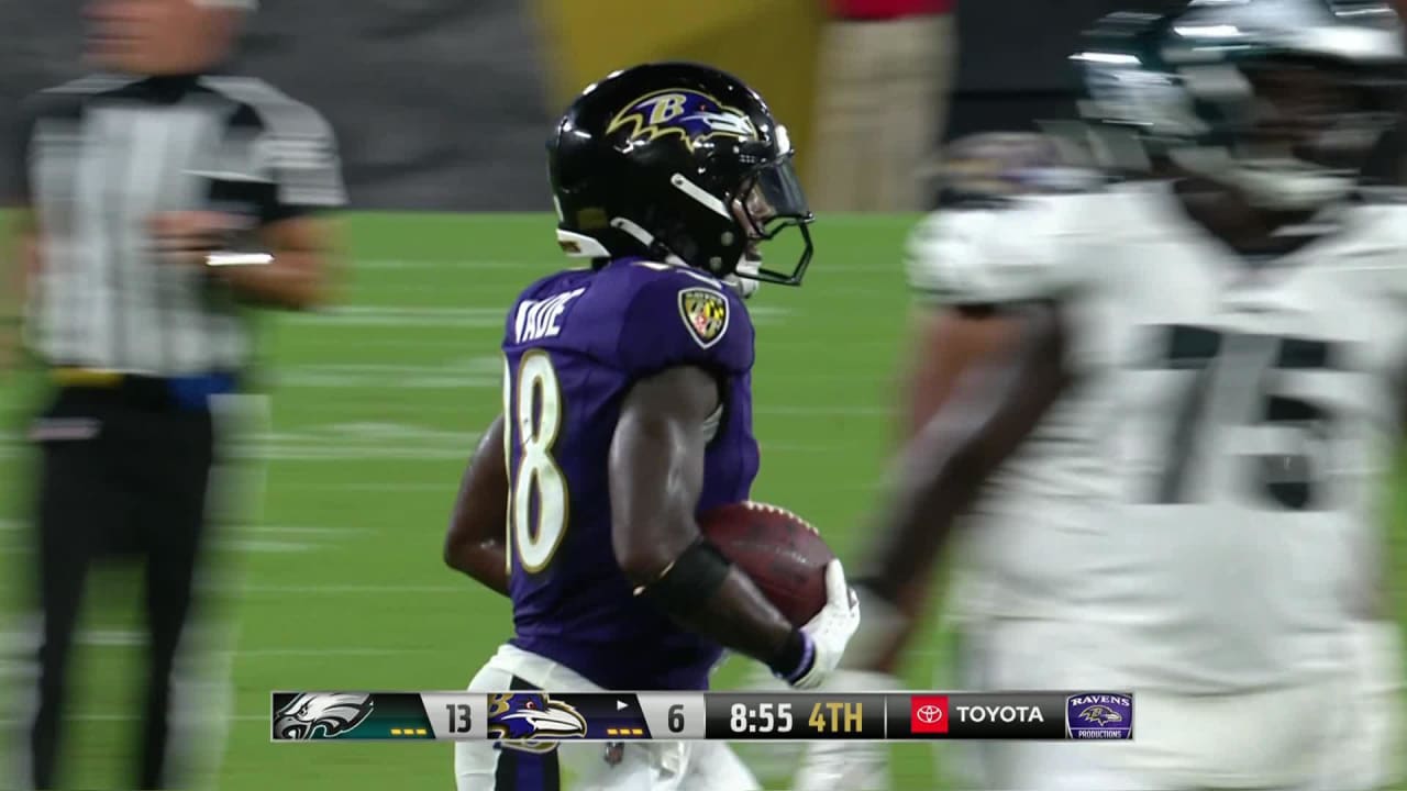 Baltimore Ravens wide receiver Dayton Wade unleashes wicked spin move ...