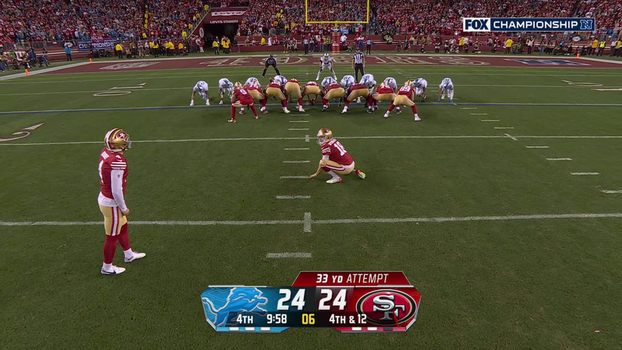 San Francisco 49ers get their first lead of the game on kicker Jake ...