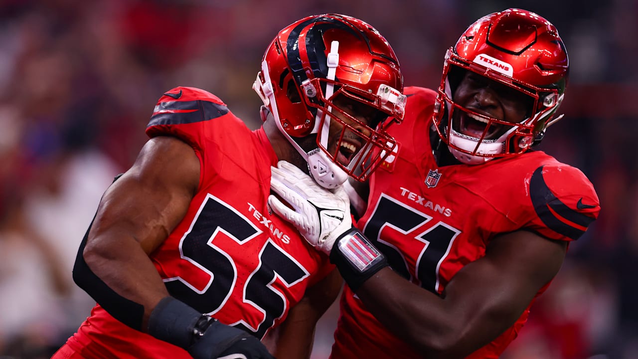 Texans D dominates, sacks reigning MVP Josh Allen eight times in ...