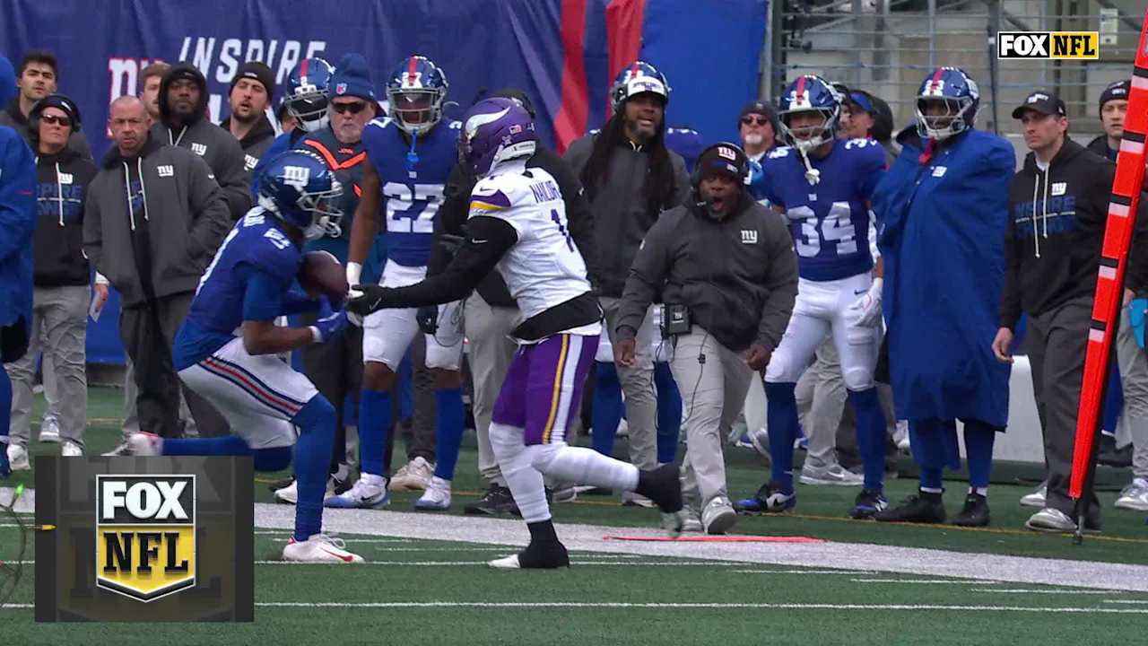 Can't-Miss Play: Toe-tap interception! New York Giants cornerback Adebo ...