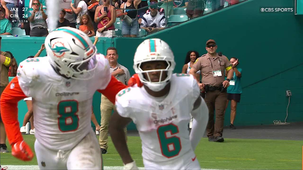 Can't-Miss Play: 74-yard TD! Miami Dolphins wide receiver Malik Washington scores NFL's first ...