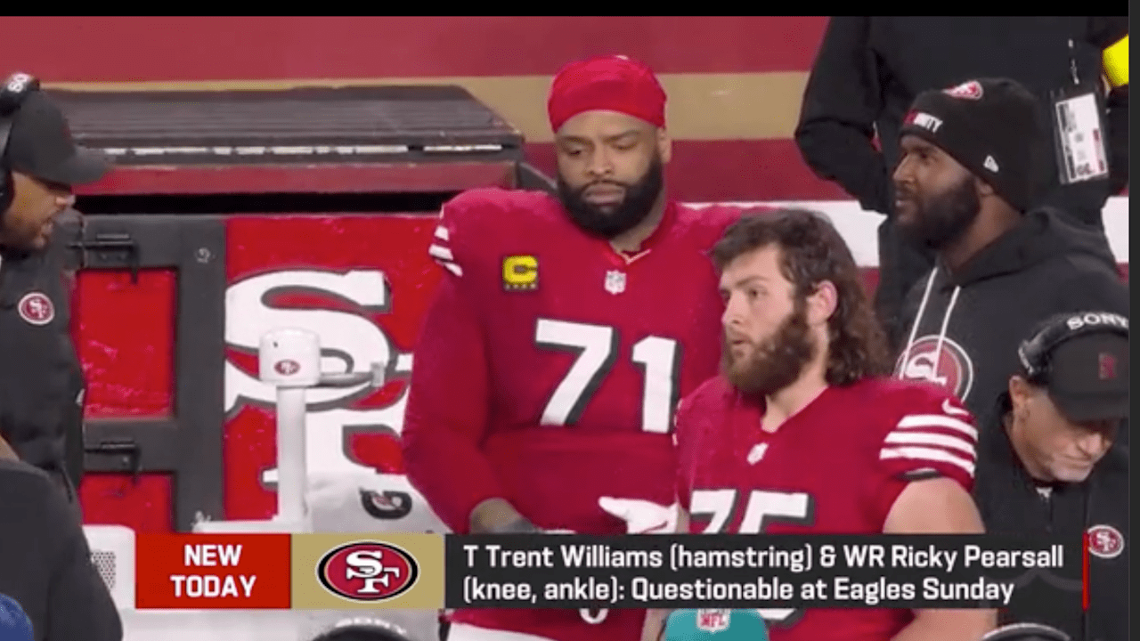 San Francisco 49ers offensive tackle Trent Williams (hamstring) and ...