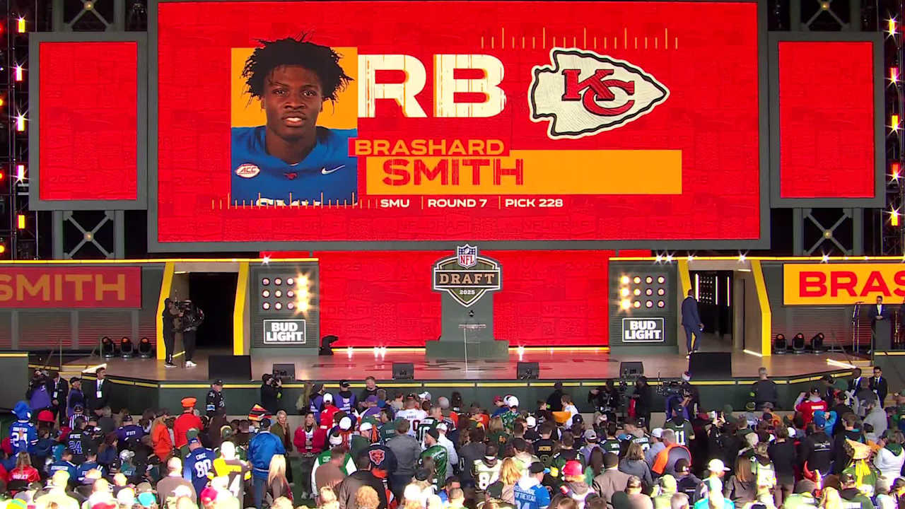 Kansas City Chiefs select running back Brashard Smith with No. 228 pick ...