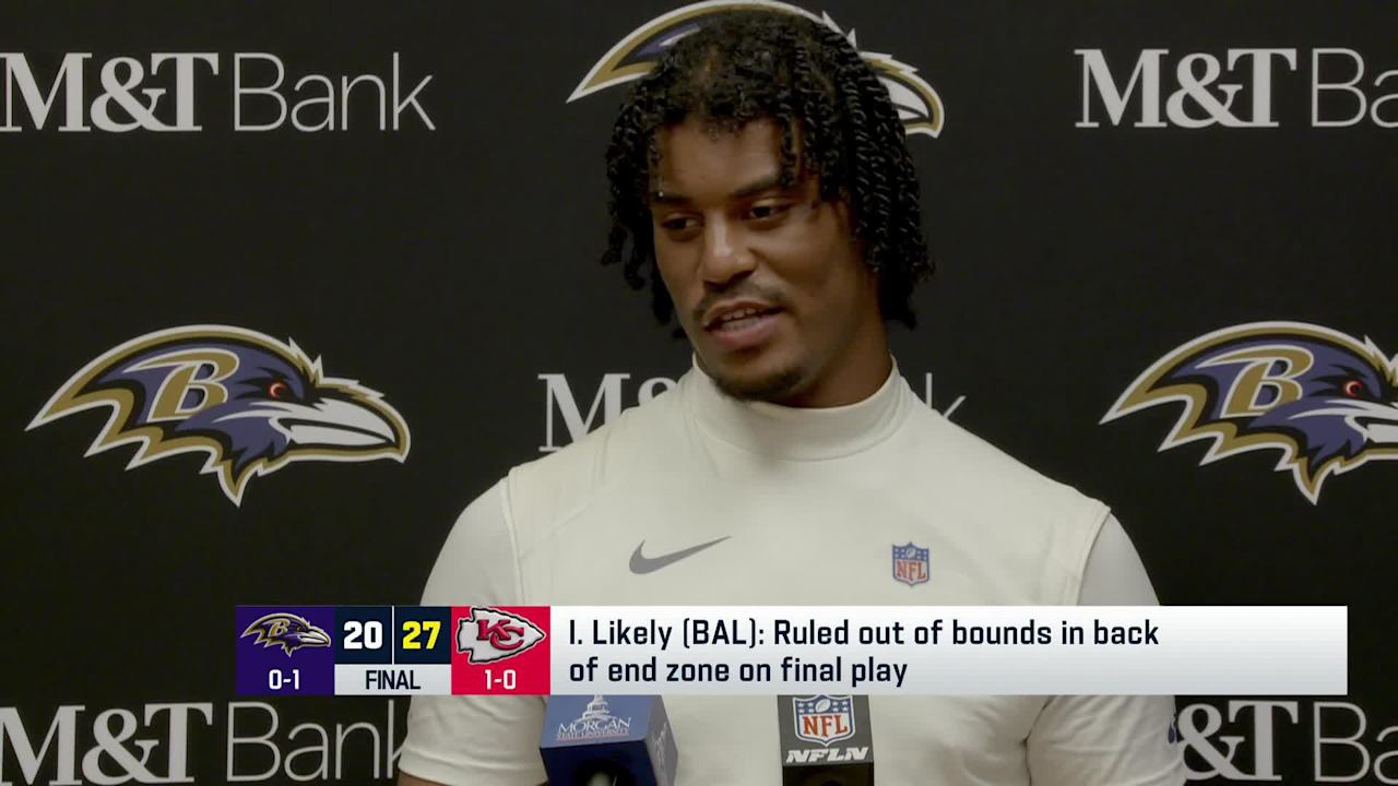 Baltimore Ravens tight end Isaiah Likely recalls last play of Week 1 ...