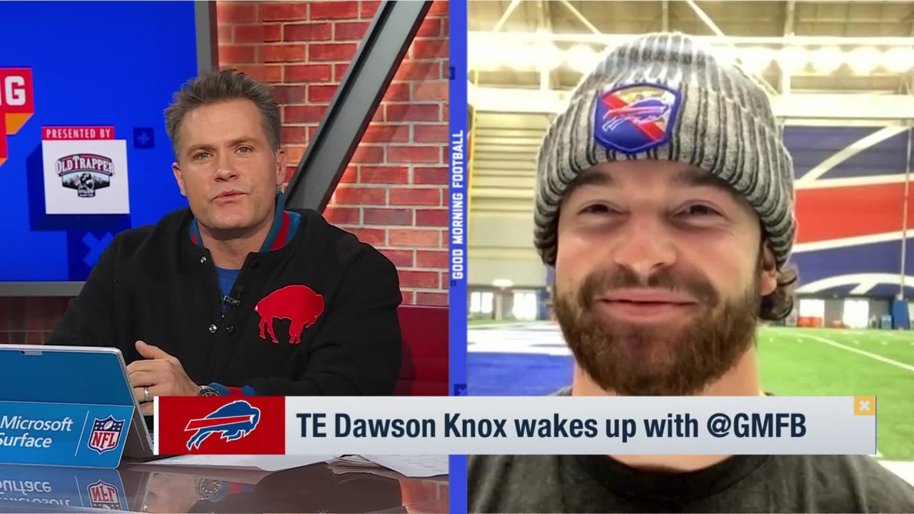 Buffalo Bills tight end Dawson Knox wakes up with 'GMFB' and previews ...