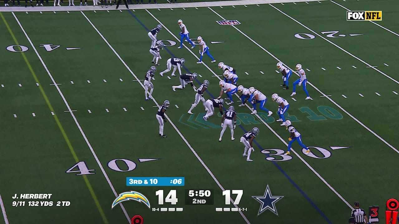 Los Angeles Chargers wide receiver KeAndre Lambert-Smith's physical run ...