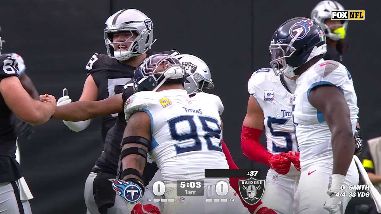 Tennessee Titans defensive tackle Jeffery Simmons' takedown of Las ...