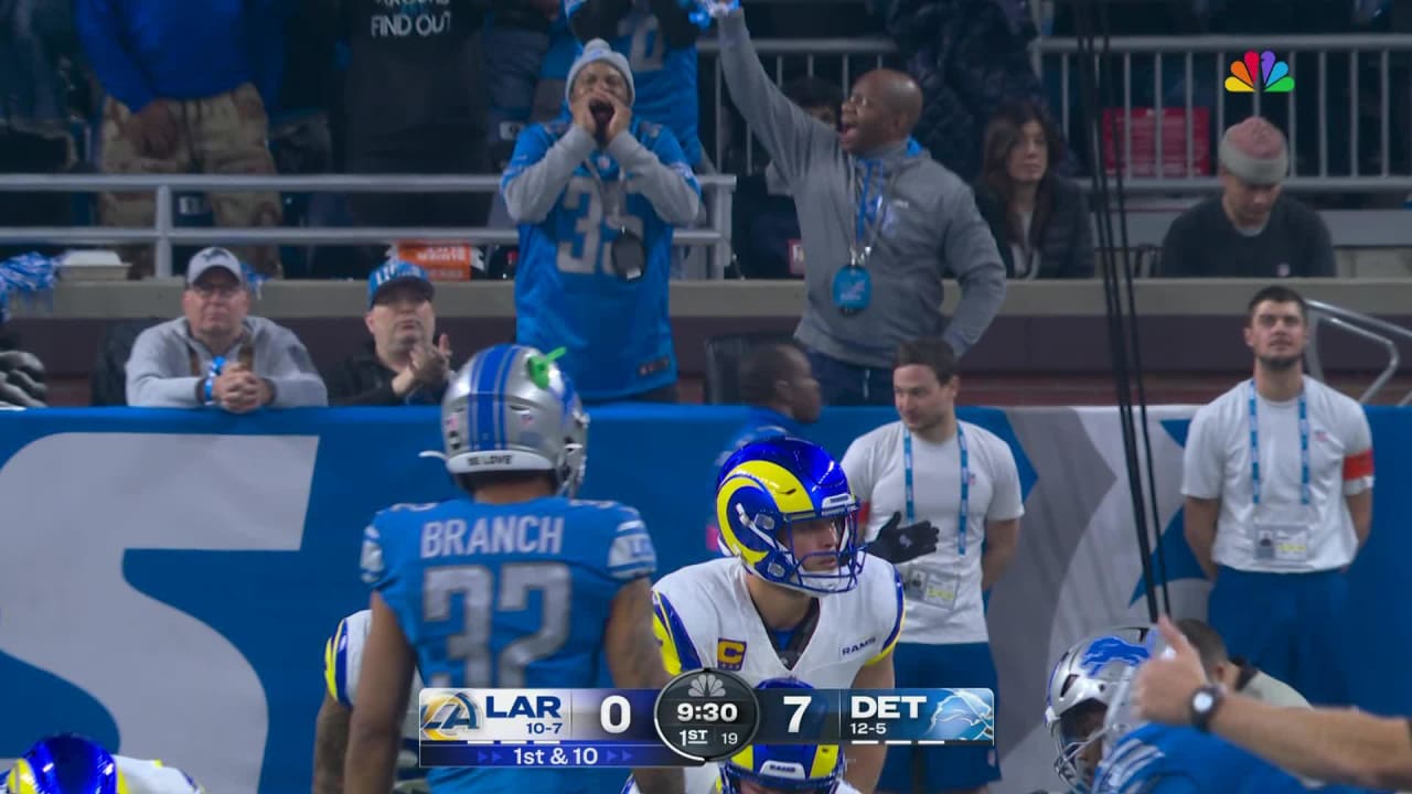 Ford Field gets LOUD ahead of Los Angeles Rams quarterback Matthew ...