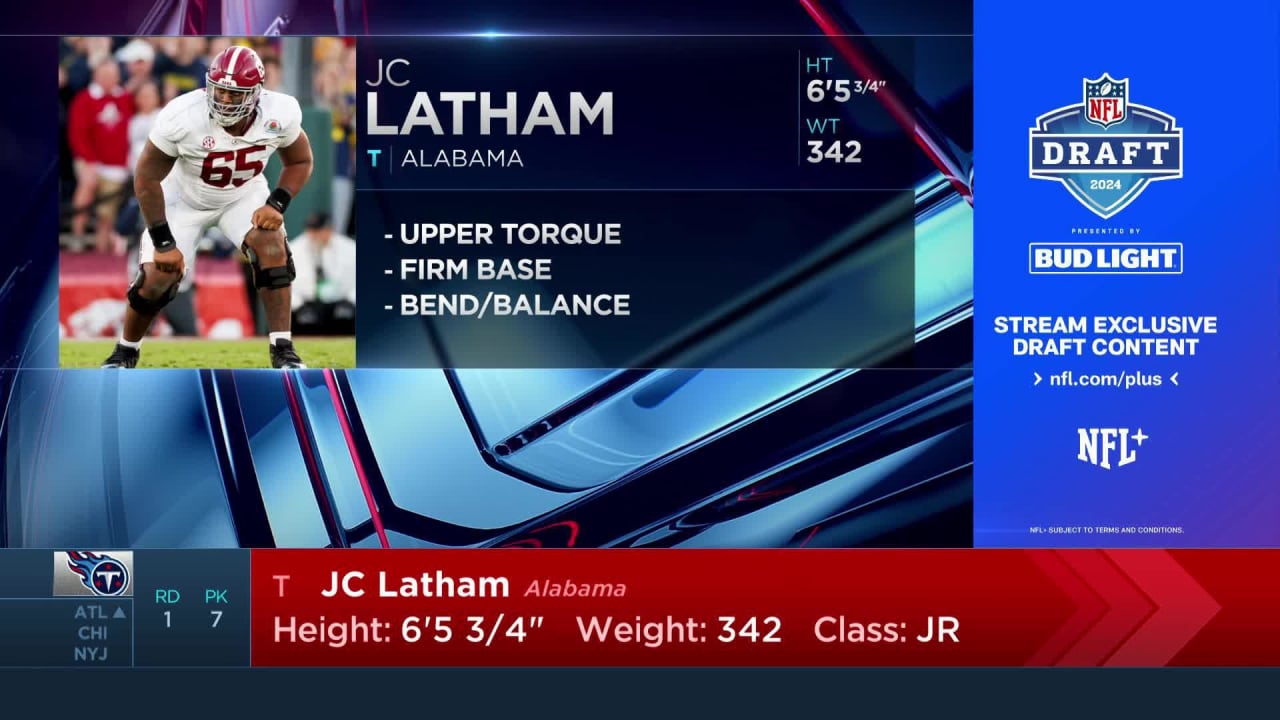 NFL Network's Lance Zierlein breaks down No. 7 overall pick tackle JC ...